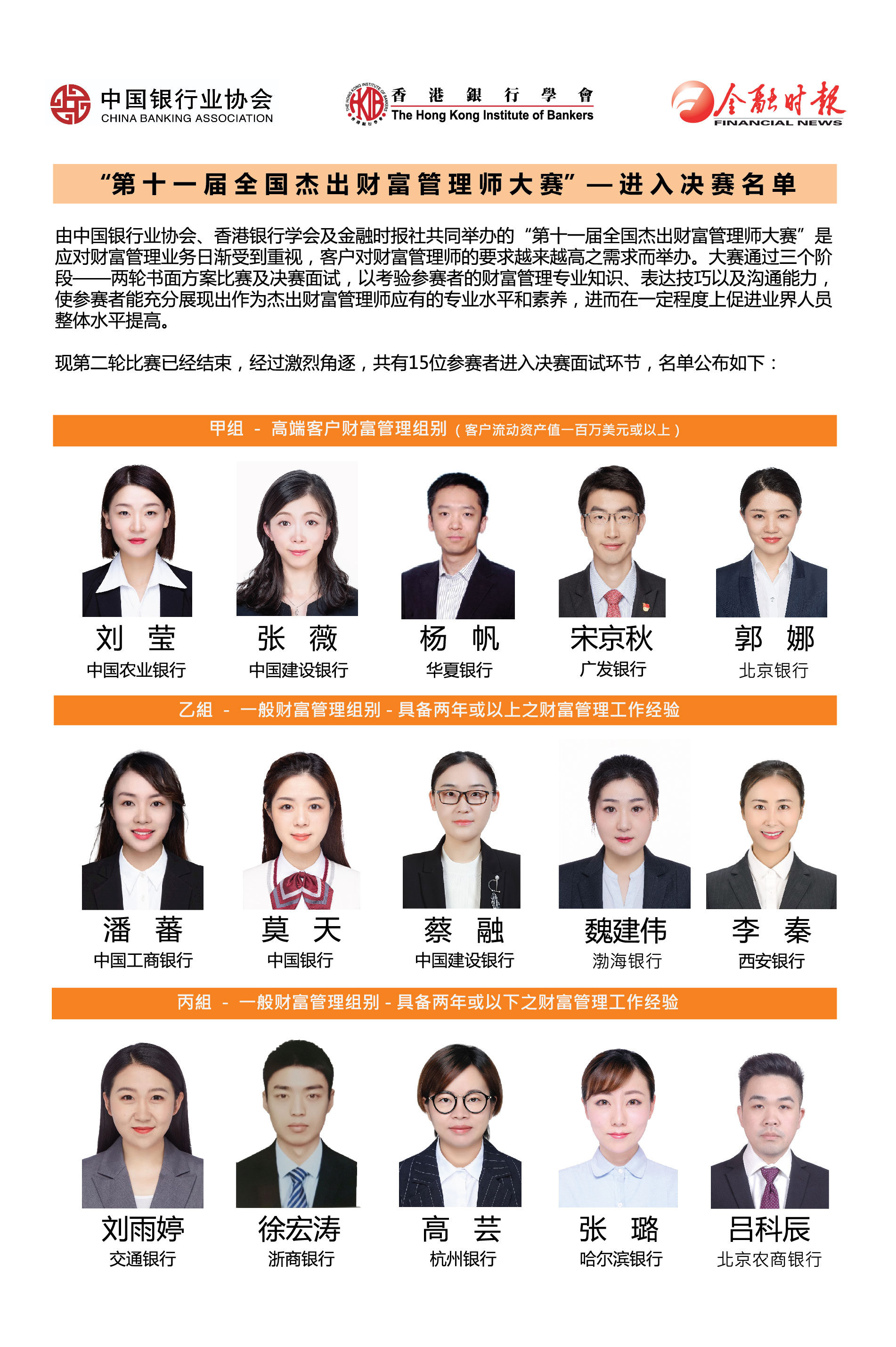 Outstanding Financial Management Planner Awards (Mainland China) - HKIB